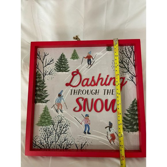 Ashland | Accents | 3 For 5 Dashing Through The Snow Christmas Wooden Wall Dcor Sign 12 X 12 ...